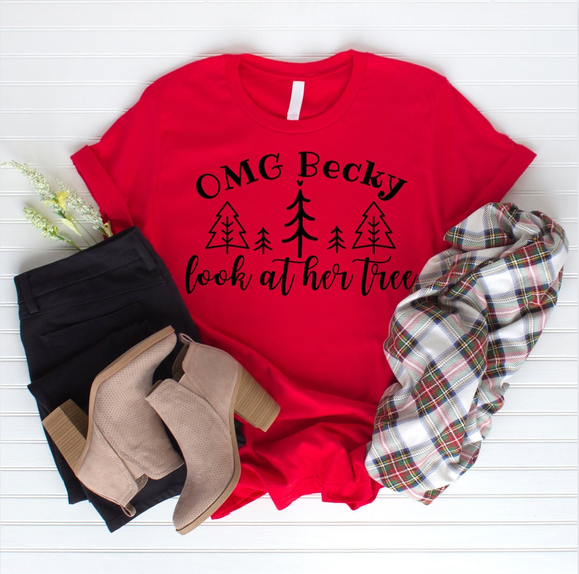 OMG Becky Look at Her Tree, SVG, PNG, Jpg, Funny Christmas Sayings ...