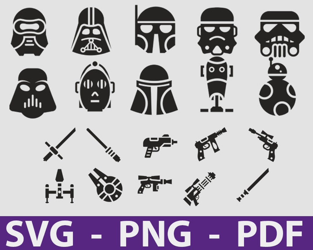 Star Wars Svg, Starwars Svg Bundle, Star Wars Png, Svg Files for Cricut ...