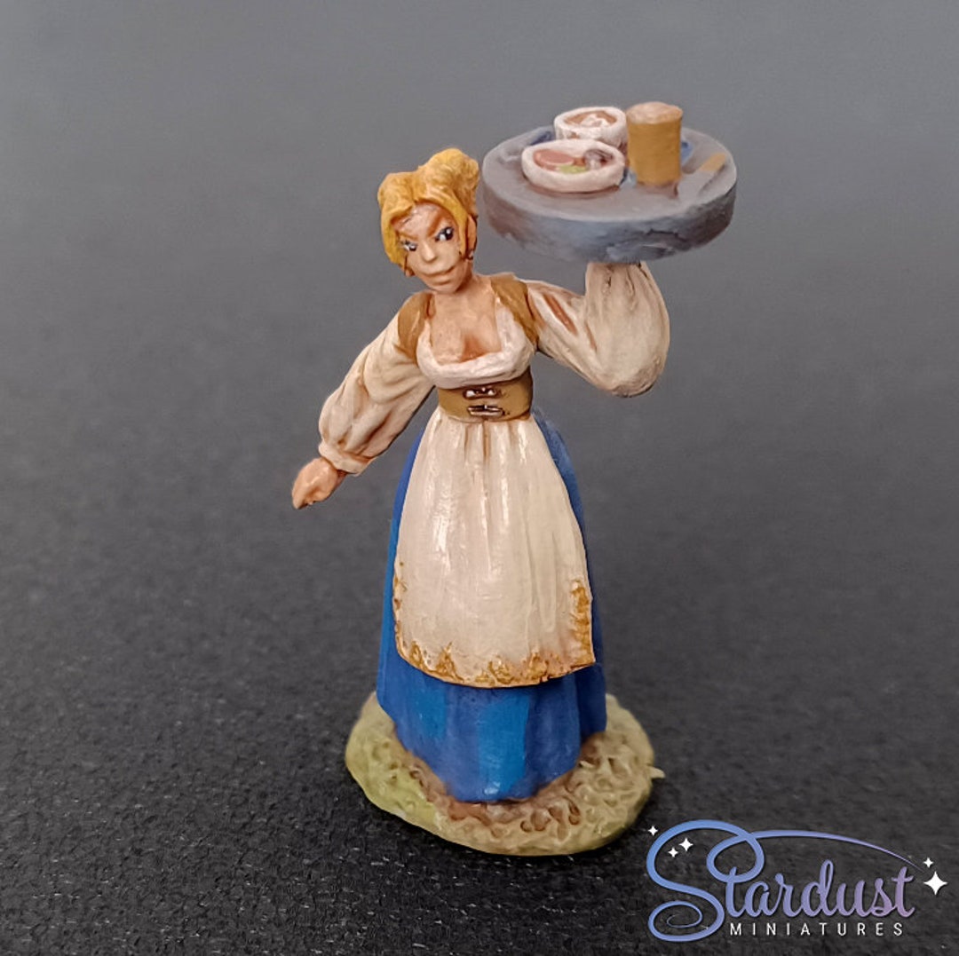 Barmaid - Handpainted Tabletop Rpg Miniature for Dnd Gaming - Etsy