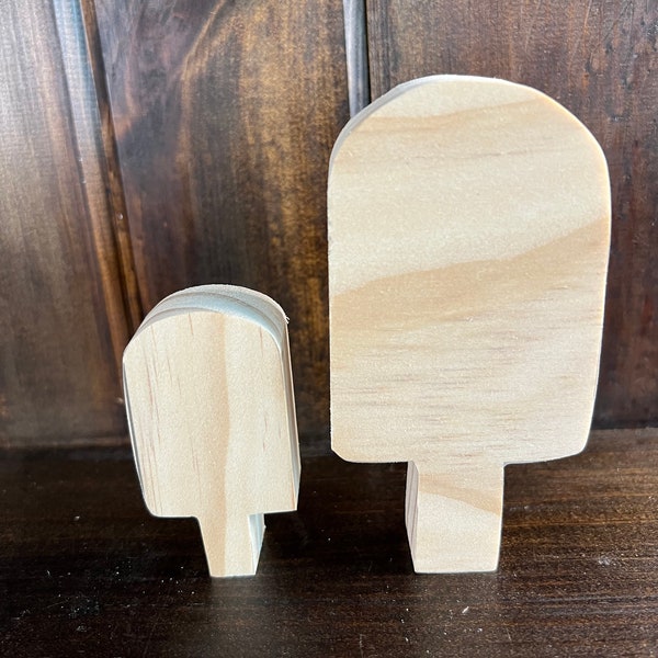 Wooden Popsicle - Etsy