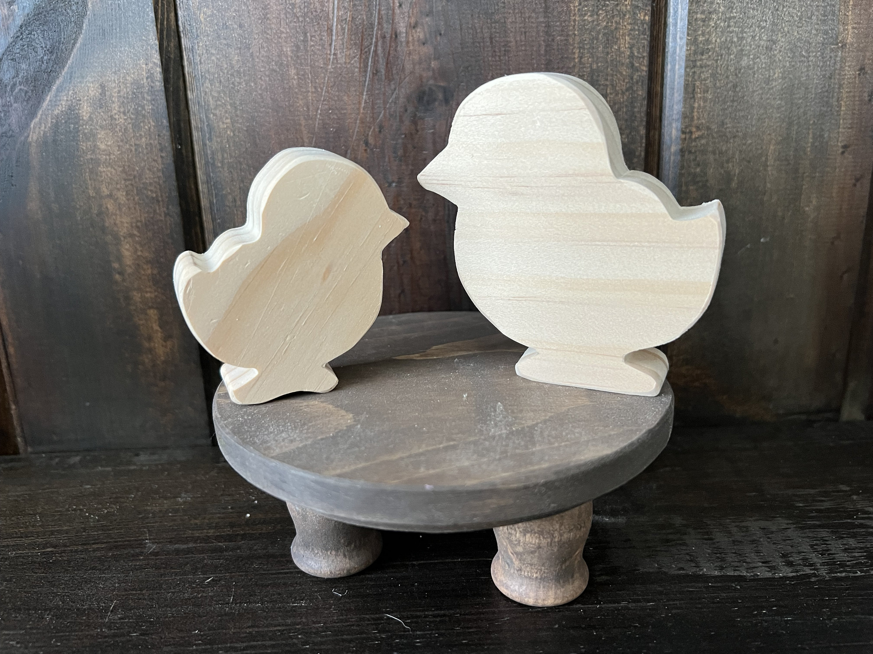 Chicks | Wooden Shapes | Tiered Tray Decor | Shelf Sitter | DIY ...