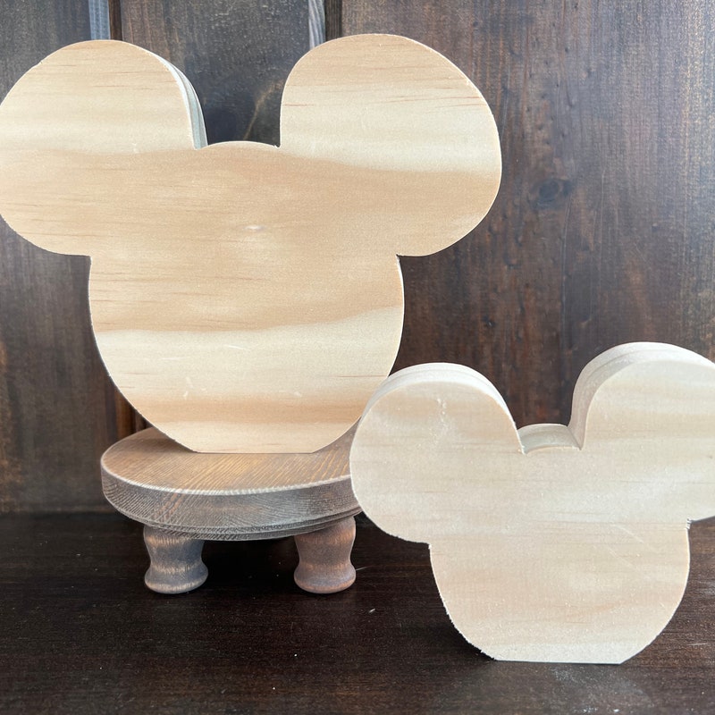 Mickey Tiers Wooden - Etsy