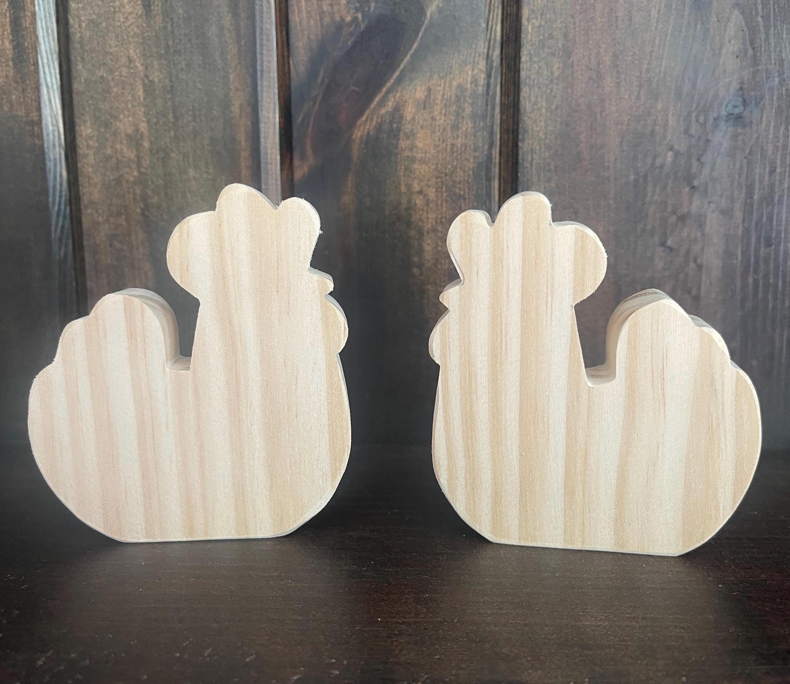Chicken | Wooden Shapes | Tiered Tray Decor | Shelf Sitter | DIY ...