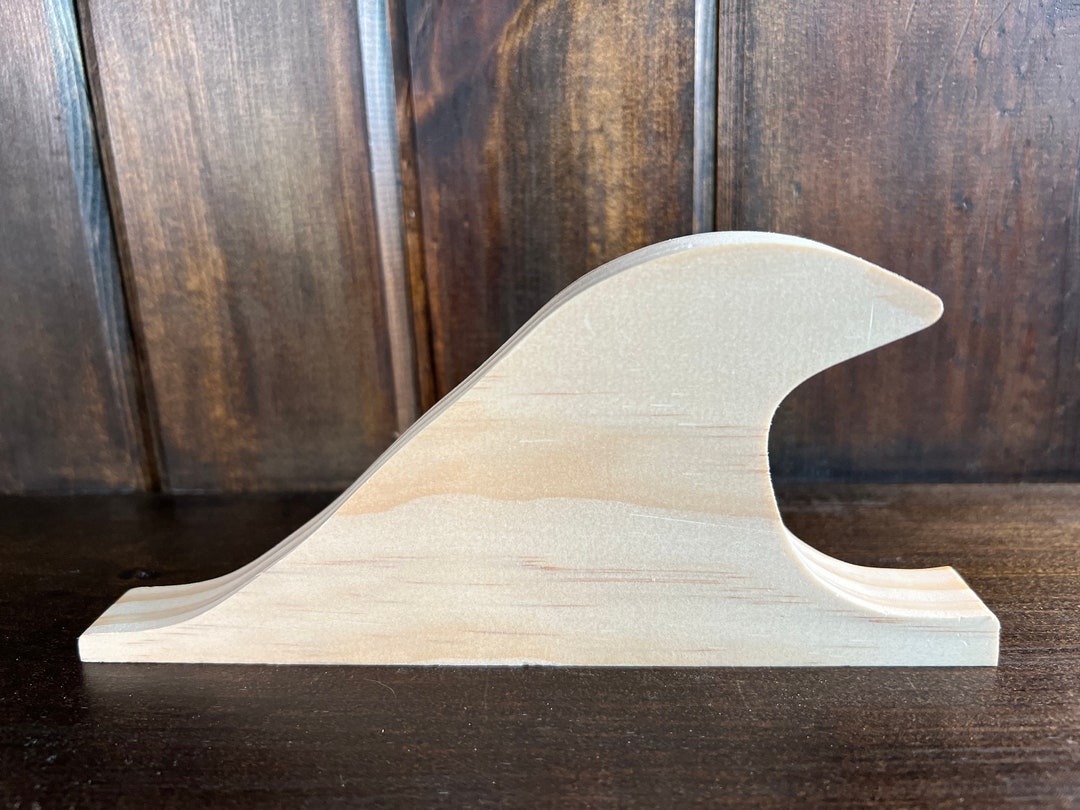 Wave | Chunky Wooden Shapes | Tiered Tray Decor | Shelf Sitter | DIY ...