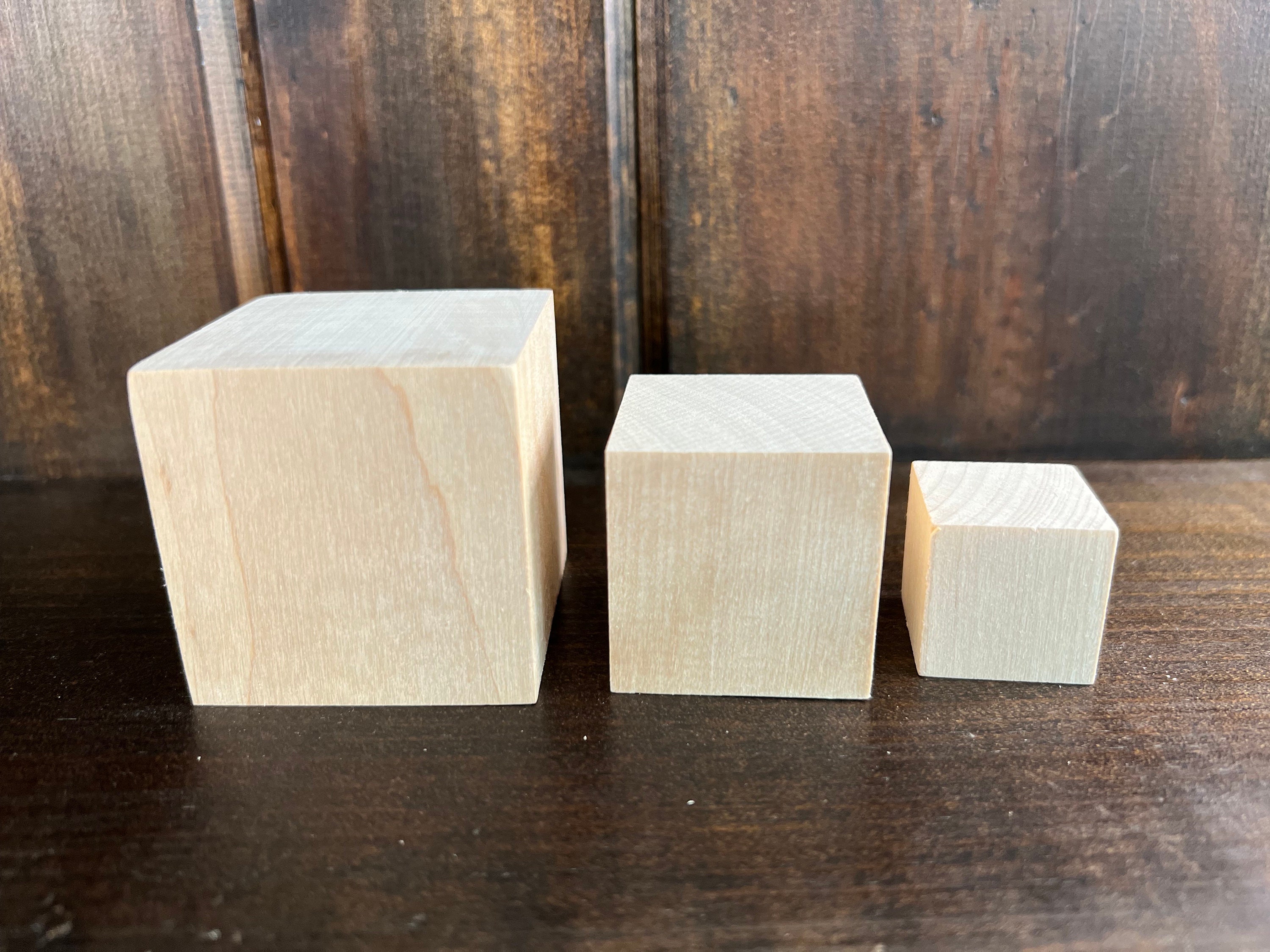 Block | Chunky Wooden Shapes | Tiered Tray Decor | Shelf Sitter | DIY ...