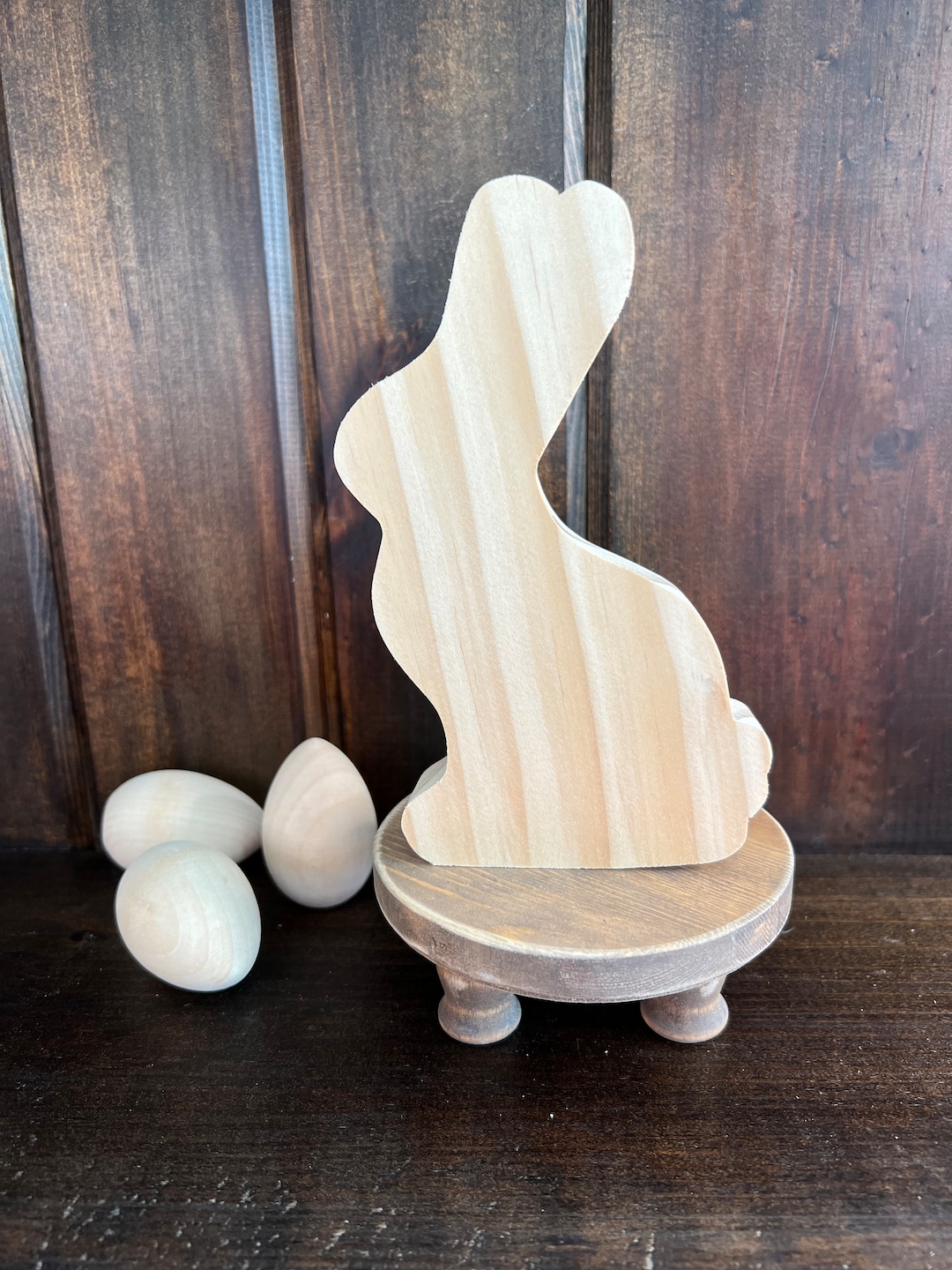 Pine Wood Chocolate Bunny: Unfinished Easter DIY Craft Shape - Etsy