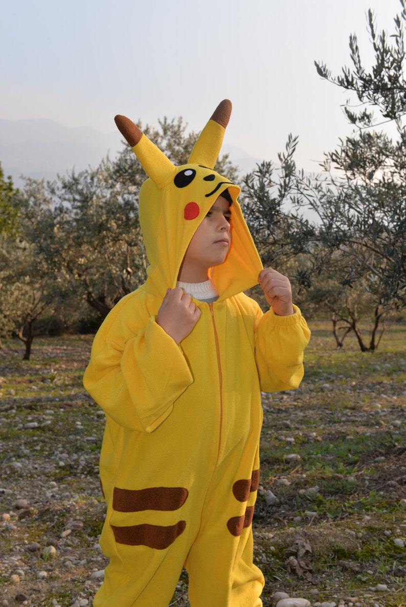 Pikachu Costume for Kids, Pokemon Cosplay, Pikachu Kigurumi, Pikachu ...