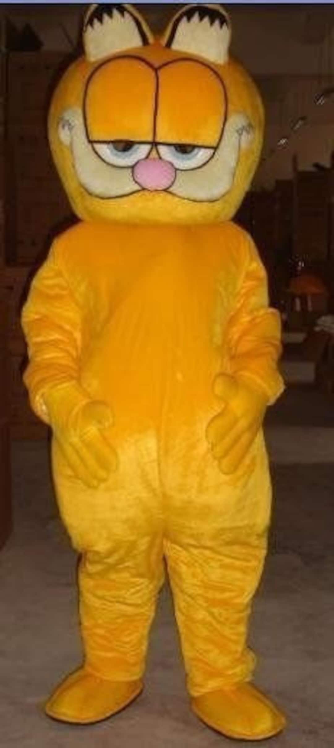 Garfield Mascot Costume, Garfield Costume, Cat Adult Mascot Costume ...