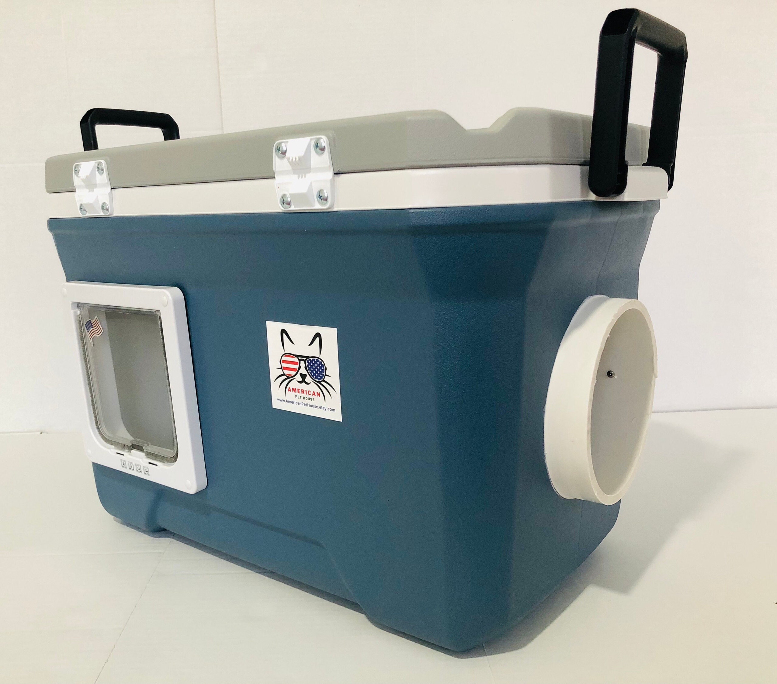 Outdoor Cat Houses for Feral/stray Cats | Large Coleman Cooler Cat ...