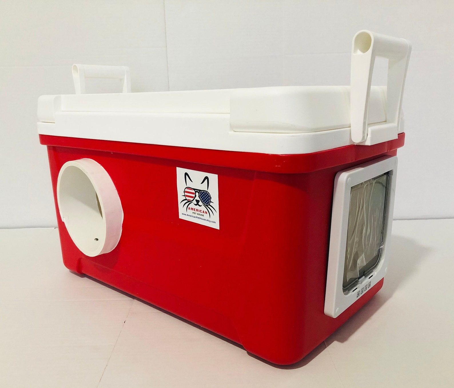 Outdoor Cat Shelter, Igloo Weatherproof Feral Cat House, Fully ...