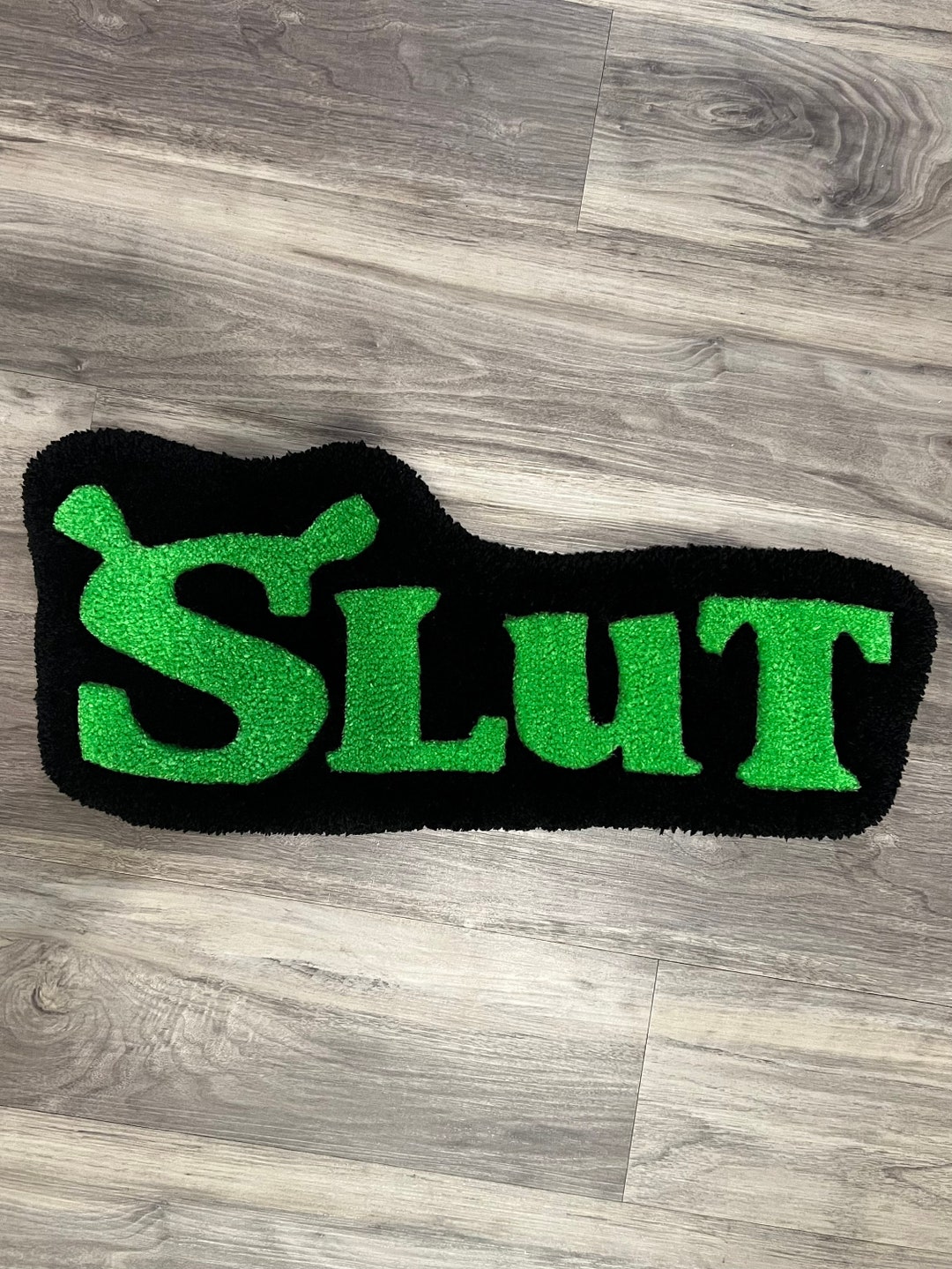Shrek Slut Rug Handmade Tufted Rug Shrek Decor Funny - Etsy