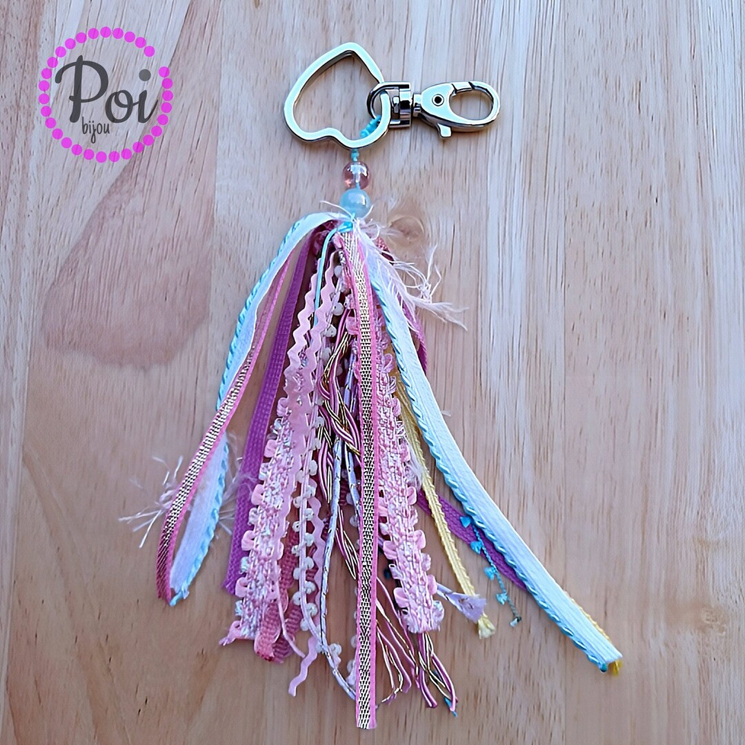Mother's Day Gift Keychain Pastel Color Keychain Ribbon - Etsy