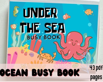 Printable Busy Book Activity: Ocean Animals - Etsy