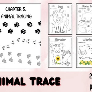 Tracing Animals: Handwriting Practice, Tracing Practice, Pencil Control ...