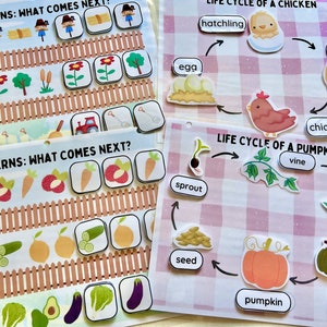 Farm Busy Book, Farm Animals, Printable Learning Binder, Homeschool ...