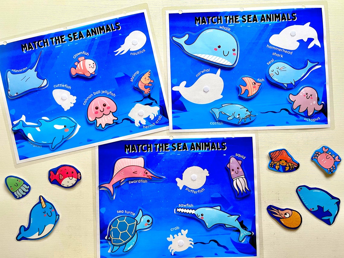 Ocean Busy Book Marine Animals Printable Learning Binder - Etsy