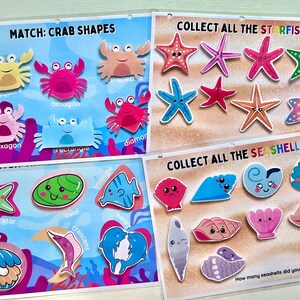 Ocean Busy Book, Marine Animals, Printable Learning Binder, Homeschool ...