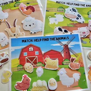 Farm Busy Book, Farm Animals, Printable Learning Binder, Homeschool ...