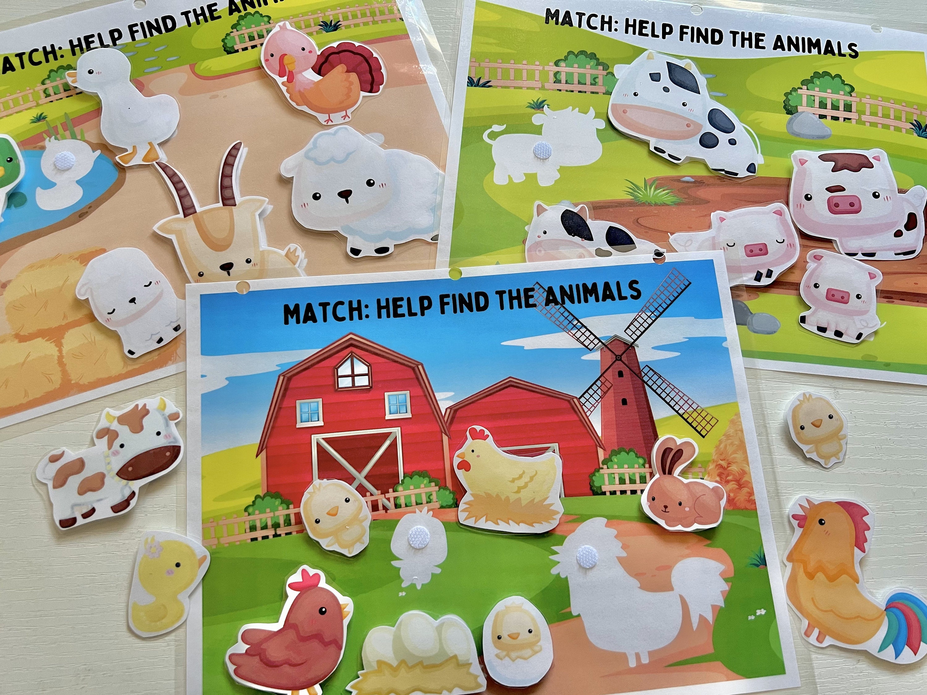 Farm Busy Book, Farm Animals, Printable Learning Binder, Homeschool ...
