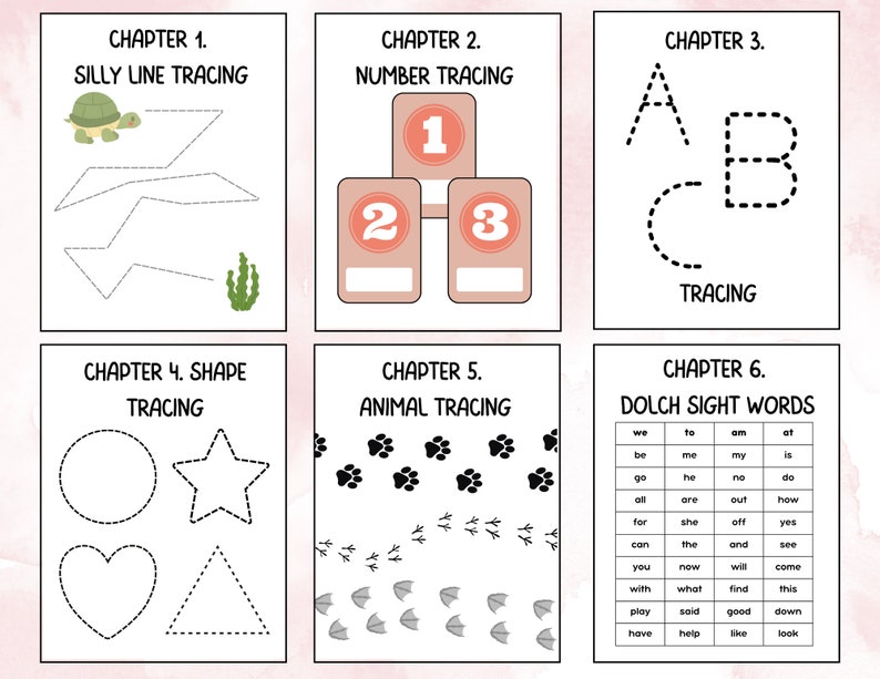 Tracing Workbook: Handwriting Practice Workbook for Kids, Lines ...