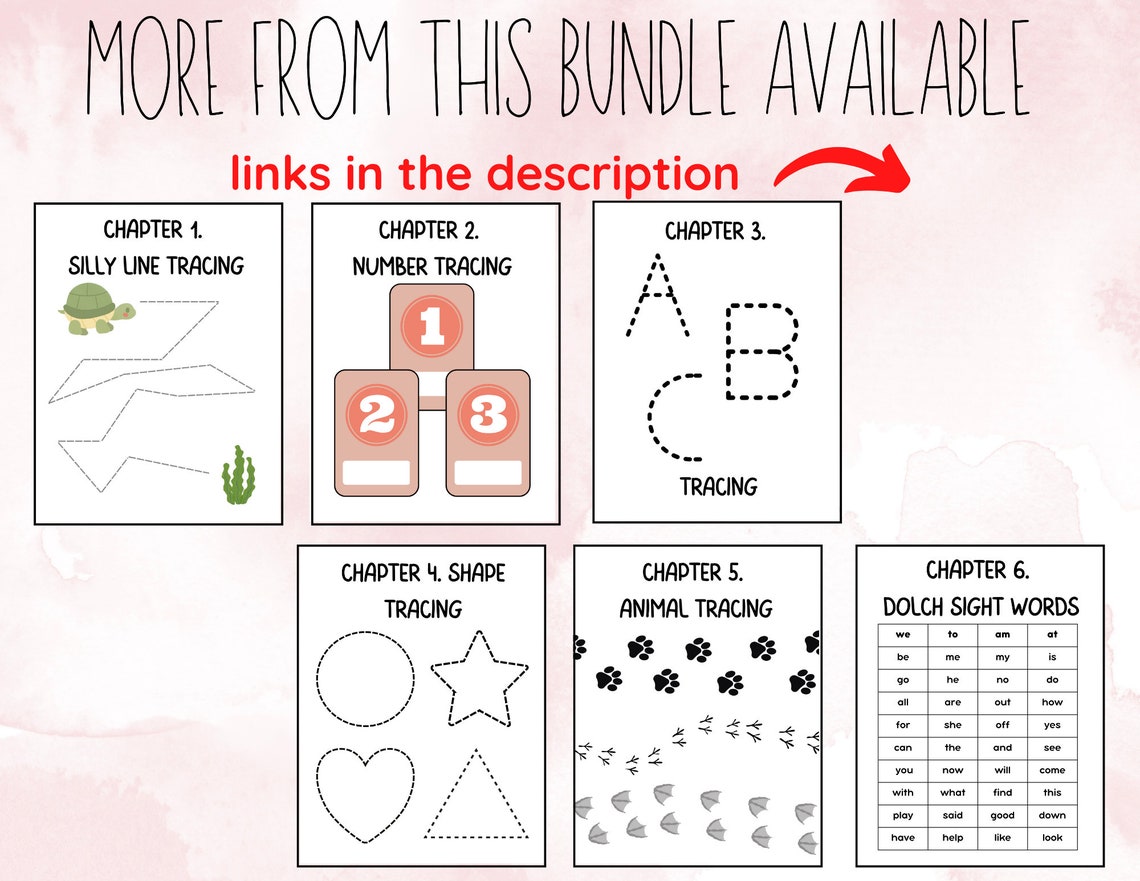 Tracing Animals: Handwriting Practice, Tracing Practice, Pencil Control ...