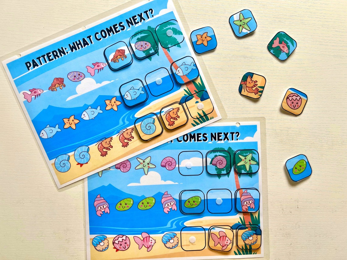 Ocean Busy Book, Marine Animals, Printable Learning Binder, Homeschool ...