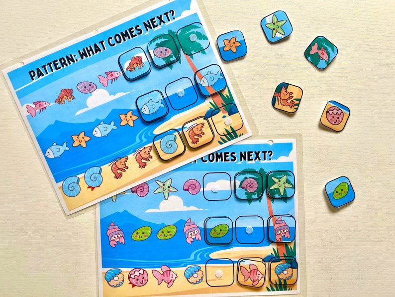 Ocean Busy Book, Marine Animals, Printable Learning Binder, Homeschool ...