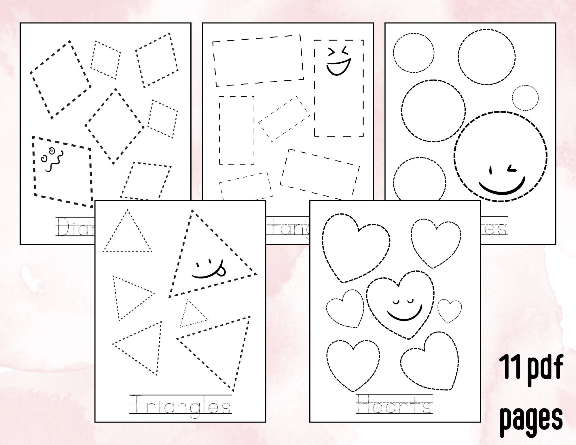 Tracing Workbook: Handwriting Practice Workbook for Kids, Lines ...