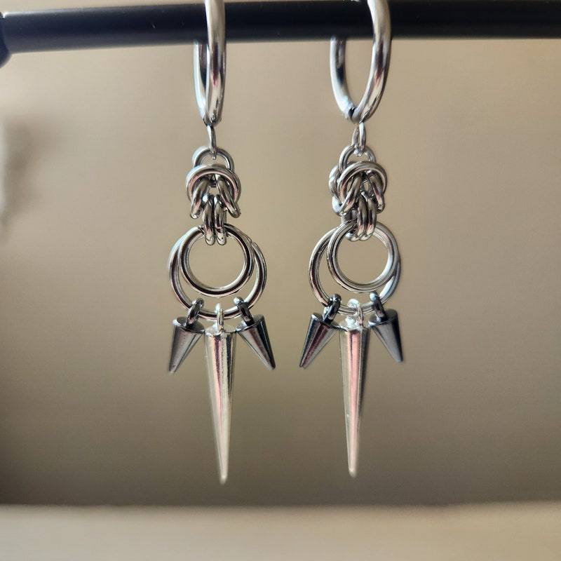Chainmail Earrings - Etsy