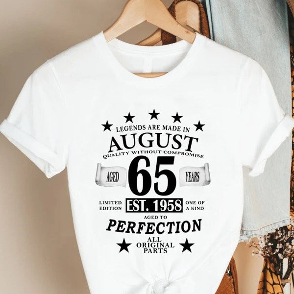 65th Birthday Tshirt - Etsy