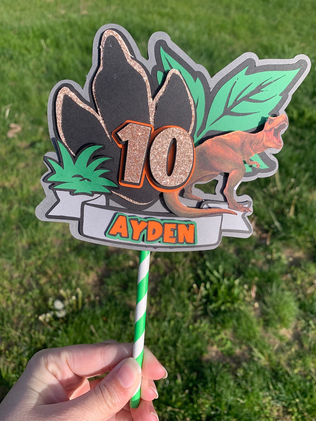 Dino Cake Topper - Etsy