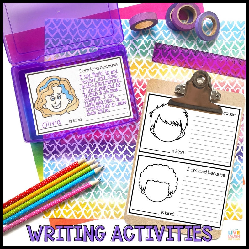 World Kindness Day - Kindness Choice Board and Writing Activities - Etsy