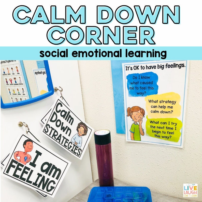 Calm Down Corner Kit - Feeling Cards, Strategy Cards, Posters ...