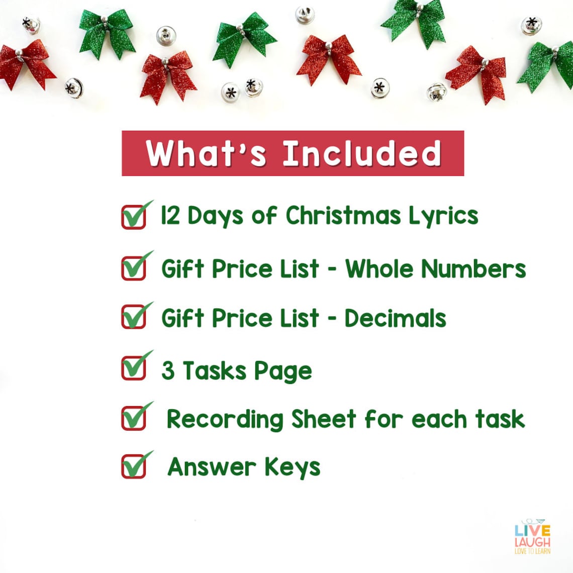 12 Days of Christmas Math Project | Home School Math Project | Adding ...