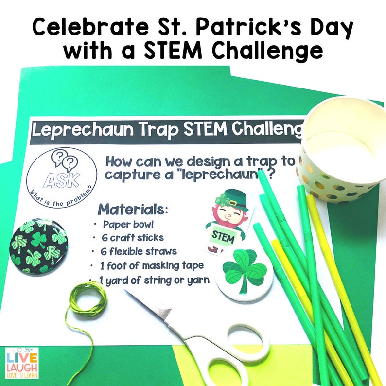 St. Patrick's Day Leprechaun Trap STEM Challenge - Etsy