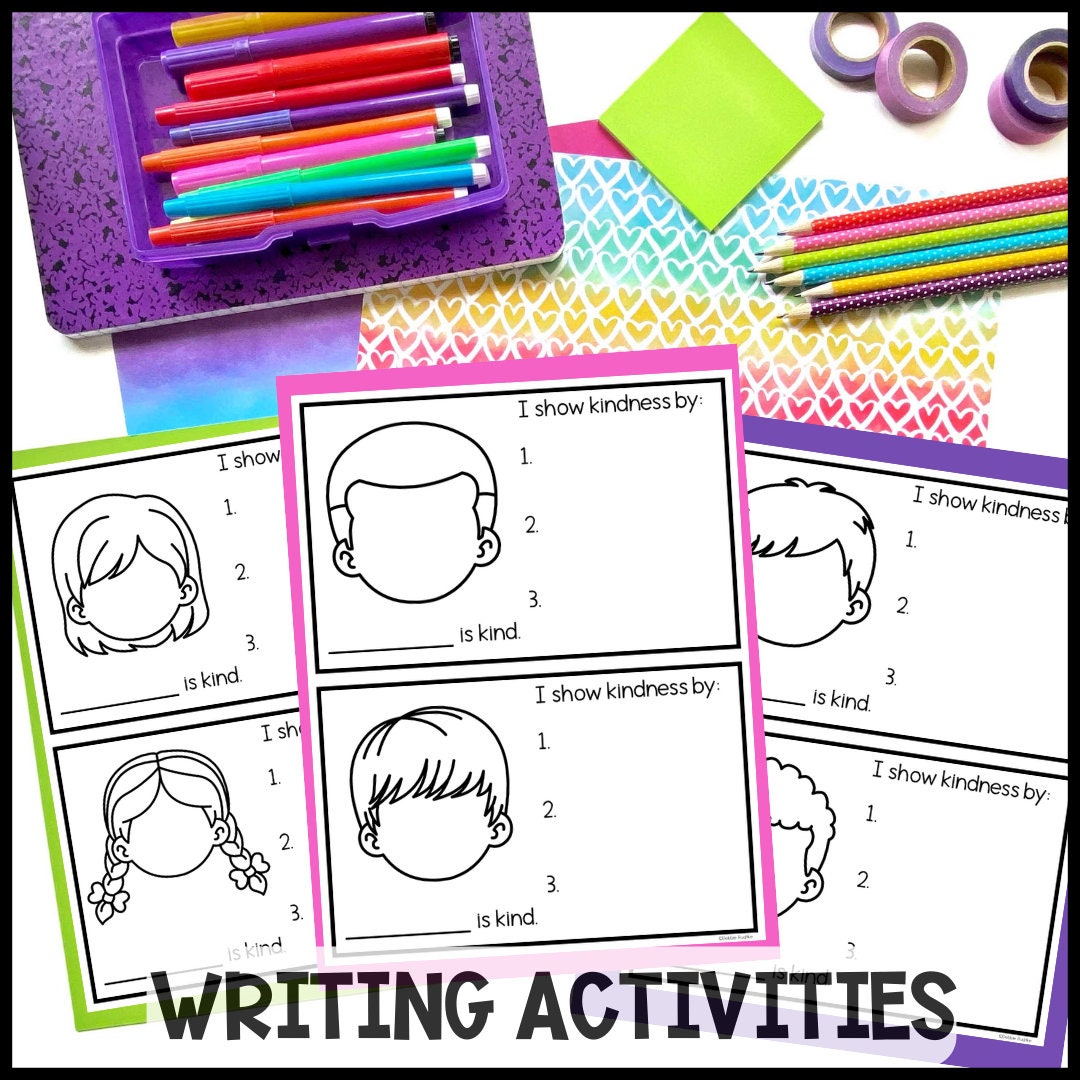 World Kindness Day - Kindness Choice Board and Writing Activities - Etsy