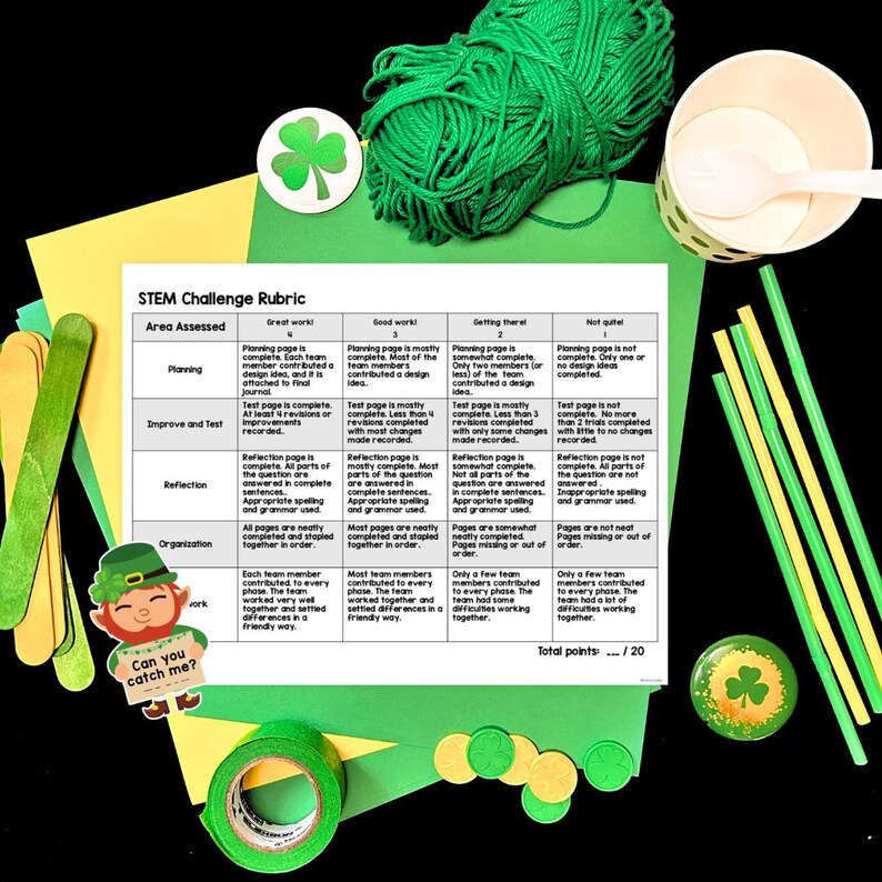 Leprechaun Trap STEM Challenge Printable | St Patrick’s Day Engineering ...