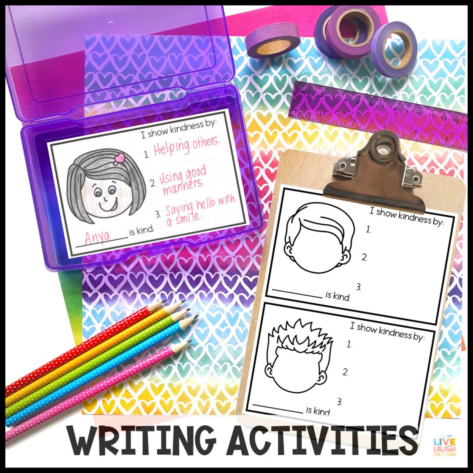 World Kindness Day - Kindness Choice Board and Writing Activities - Etsy