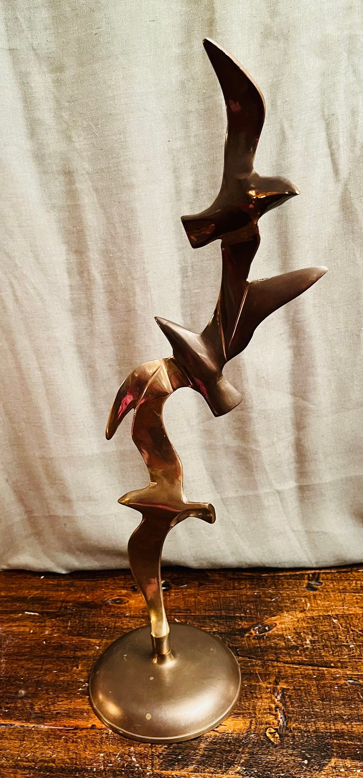 Mid Century Modern Brass Seagull Statue 106 - Etsy
