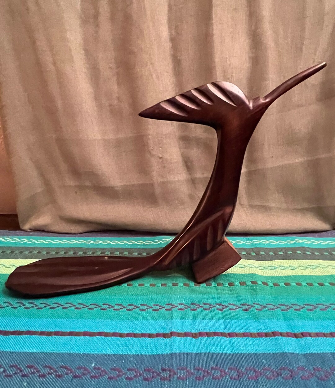 Vintage Wood Carved Road Runner. 11 Long and 6 Tall 521 - Etsy