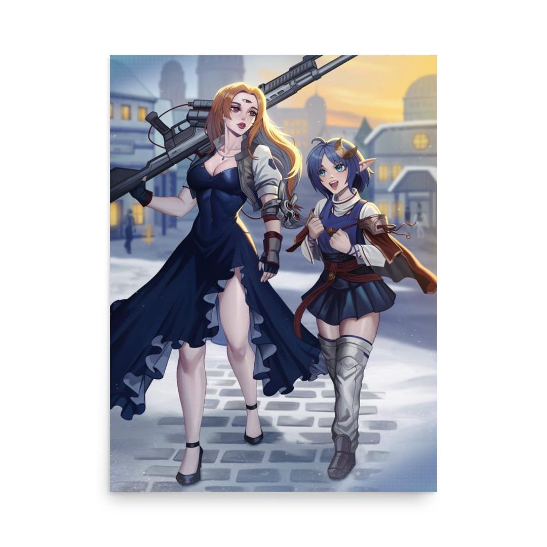 Opera & Rena | Star Ocean 2 Fan Art Poster - Etsy