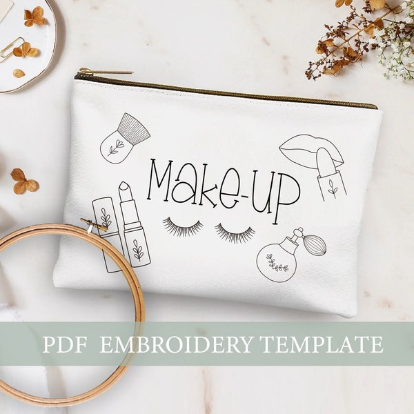 Makeup Embroidery Designs - Etsy
