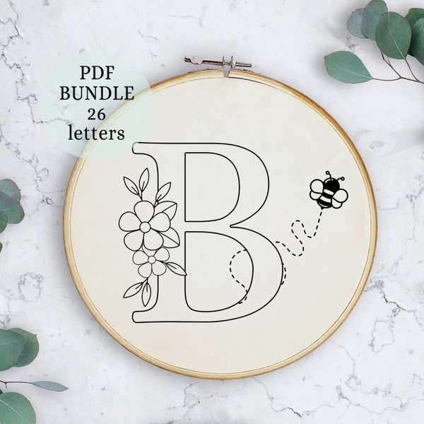 Bee Monogram - Etsy