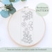 Whimsical Floral Embroidery Bookmark Pattern (PDF Download) - Etsy