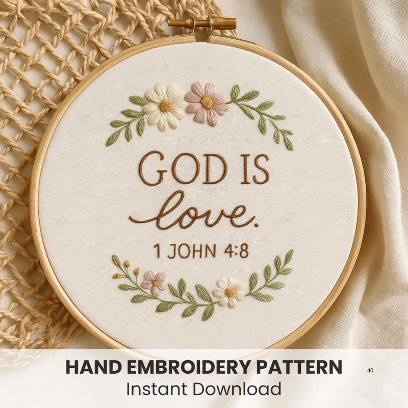 Bible Verse Hand Embroidery - Etsy