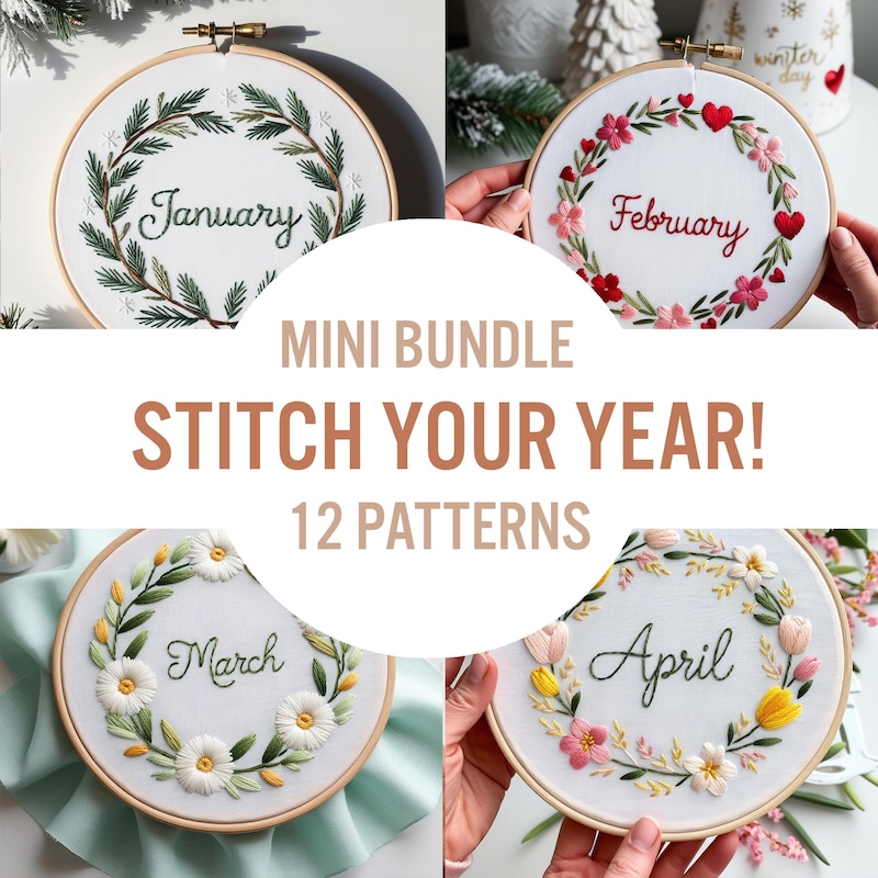 Cross Stitch Month Simple - Etsy