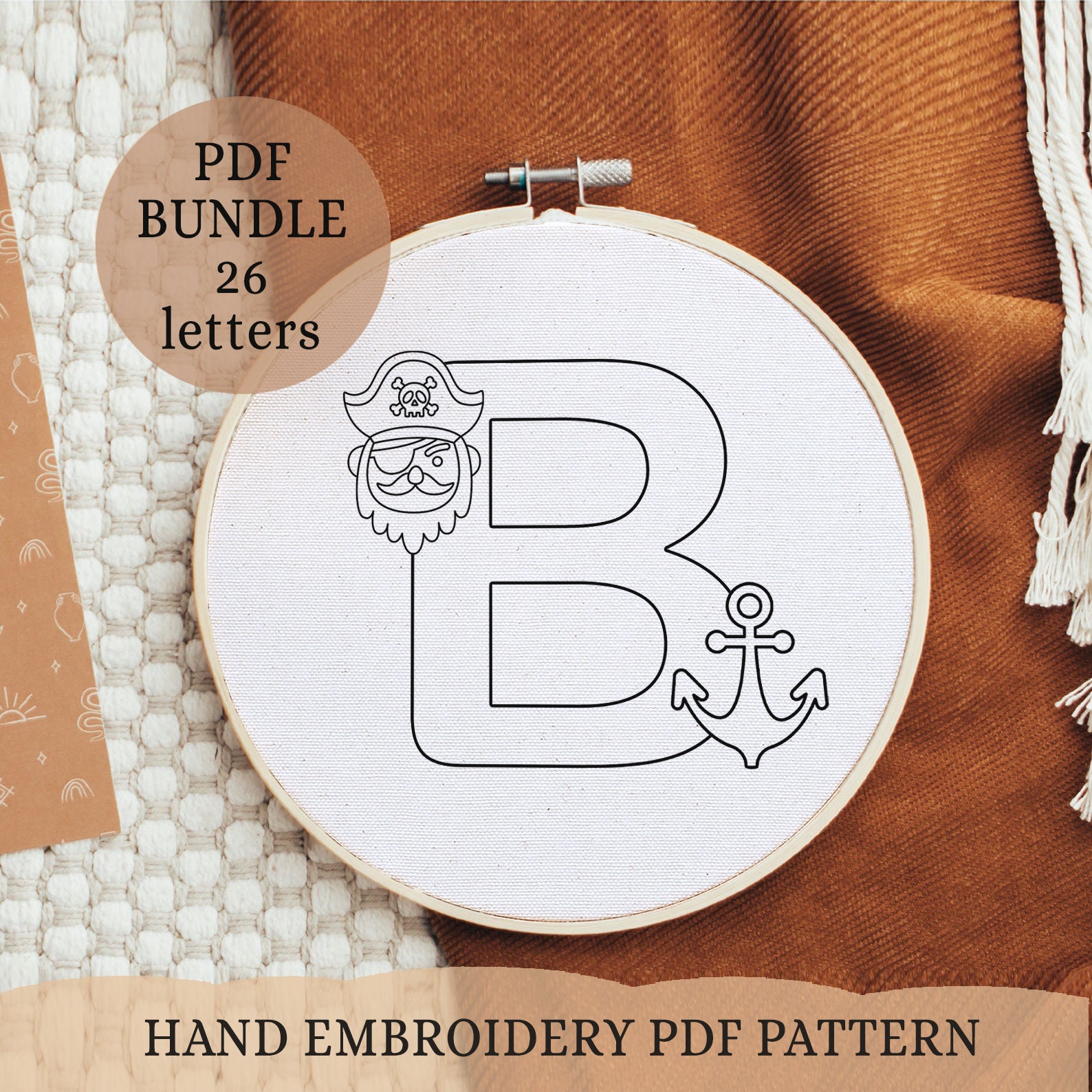 Sailor Alphabet Embroidery Design: Baby Boy Pattern (PDF Download) - Etsy