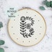Floral Alphabet Hand Embroidery Pattern, Personalized Gift DIY, Initial ...