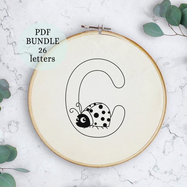 Ladybug Embroidery - Etsy