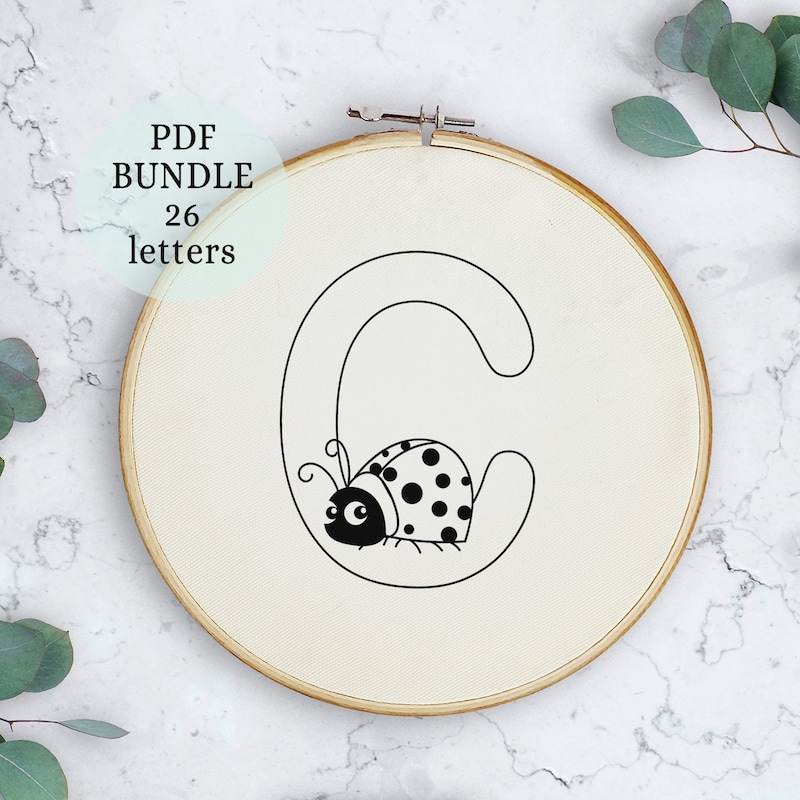 Ladybug Embroidery - Etsy